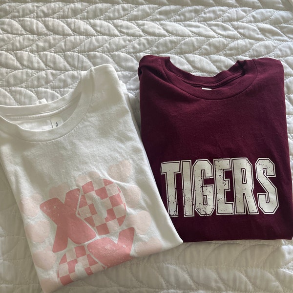 Tiger Volleyball Shirt, Maroon and Gold Tiger Volleyball Shirt, Tiger ...
