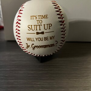 Home Run Proposal Baseball Groomsman Gift Ring Bearer Gift - Etsy