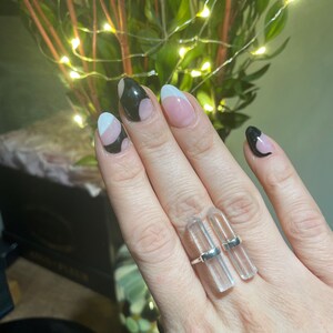 Smokey Hydro Colour Ring Cut Stone Ring Gemstone Ring | Etsy