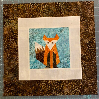 Fox Paper Pieced Block Pattern in PDF - Etsy