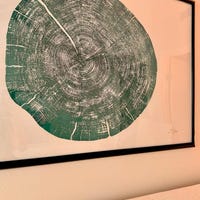 Old Ash Tree Ring Print, Tree Ring Wall Art, 24x36 Linocut Oversized ...