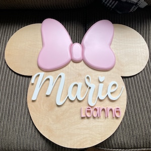 Mickey Mouse Sign Mickey Name Sign Custom Mickey Sign - Etsy
