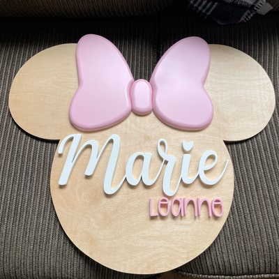 Mickey Mouse Sign Mickey Name Sign Custom Mickey Sign - Etsy