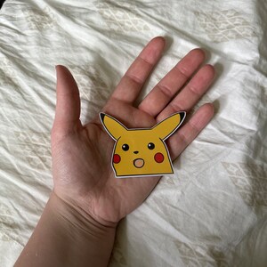 Shocked Pikachu Meme Sticker - Etsy
