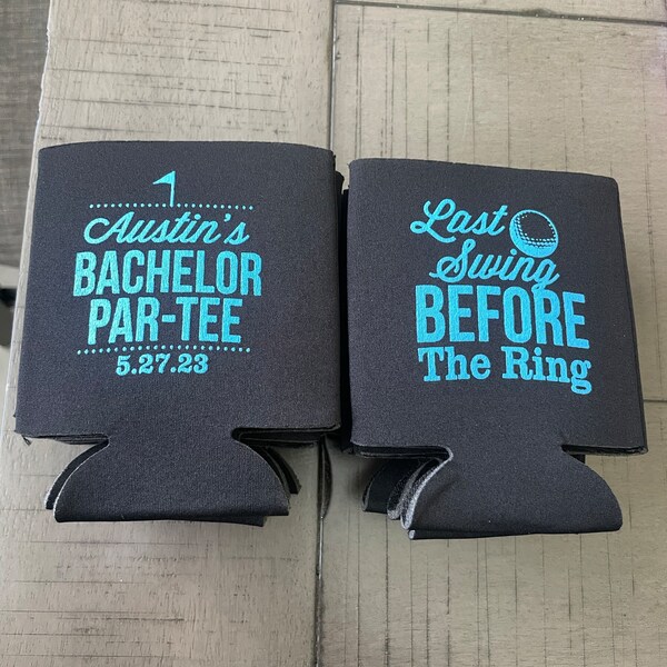 Bachelor Partee, Bachelor Party Can Coolers, Golf Bachelor Party Can ...