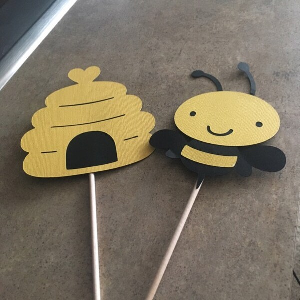 Set of 12 Bumble Bee Table Decorations, Centerpieces, Great for ...