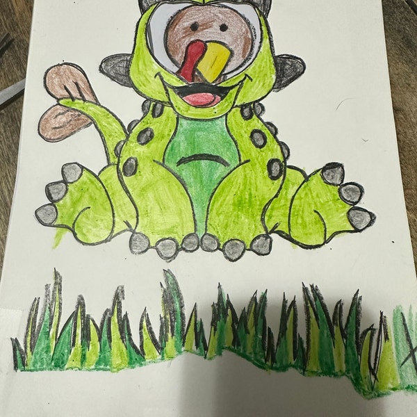 Disguise a Turkey-blank Dinosaur Disguise Template - Etsy