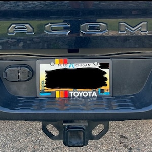 Vintage-toyota-retro-style-license-plate-frame-trd-offroad-tac - Etsy