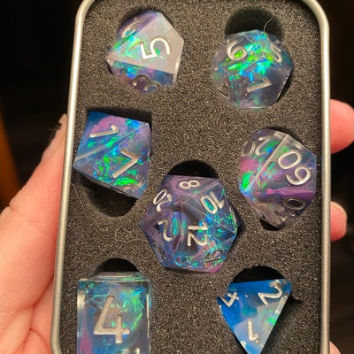 Cosmic Starlight DND Dice Galaxy Space Sharp Edge Dice - Etsy