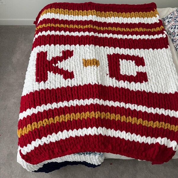San Francisco 49ers Chunky Blanket Pattern, "pattern DOWNLOAD Only" - Etsy