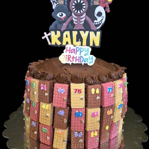 Roblox Doors Cake Topper, Figure Cake Topper, Roblox Birthday - Etsy