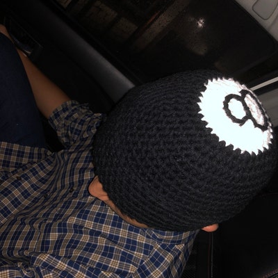 8-ball Hat Crochet Pattern PDF, Crochet Hat Pattern, Hat Pattern ...