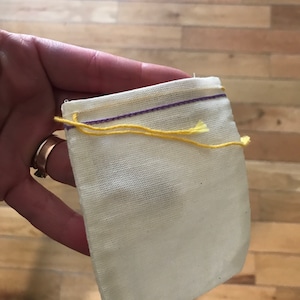 Made in the USA 3x5 Inch Muslin Double Drawstring Bags | Etsy