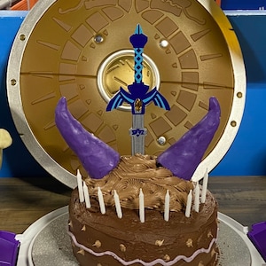 Zelda Master Sword Personalized Cake Topper - Etsy