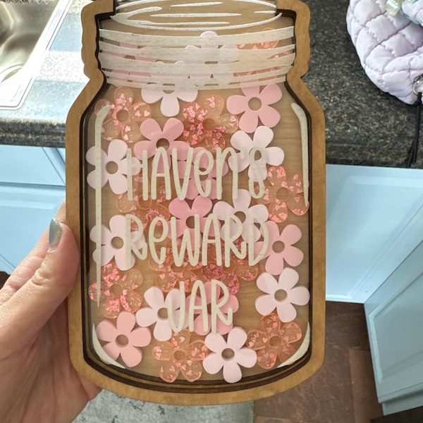 Custom Reward Jar With Tokens | Reward Jar for Kids | Reward System ...