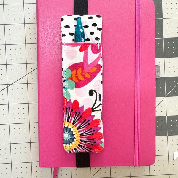 Pen or Pencil Holder Bookmark Sewing Pattern & VIDEO Tutorial | Back to ...