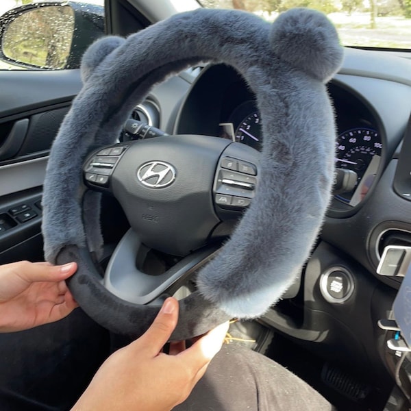 Cute Red Cherry Flower Steering Wheel Cover for Women,custom Text Anti ...
