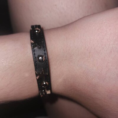 Black Faux Leather Choker, 10mm Plain Black Choker, Punk Choker, Rocker ...