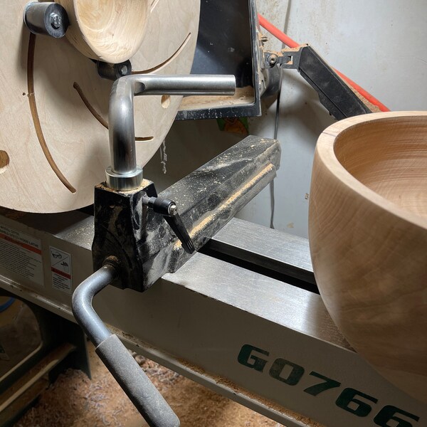 Double 9 D - 1" Diameter Wood Lathe Tool Rest - Fits 14" and Larger ...