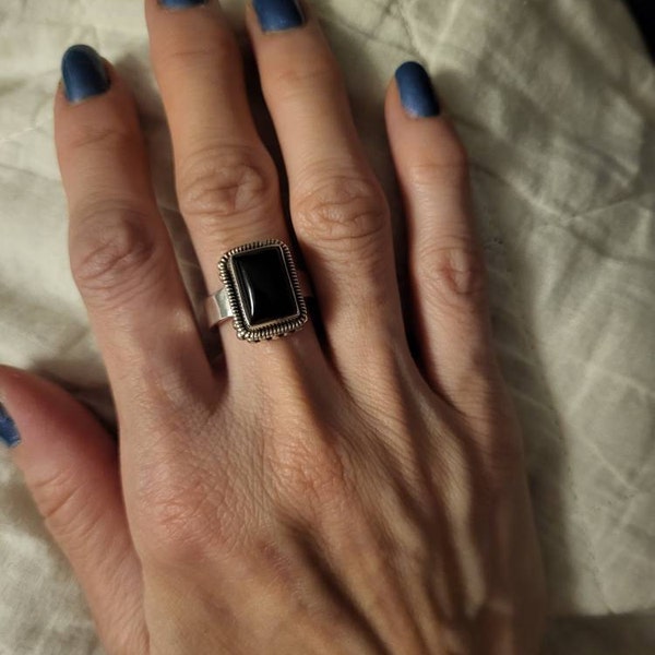 Lucifer Morningstar Rings | 925 Sterling Silver | Rectangle Shape ...