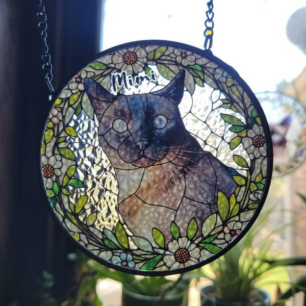 Howling Wolf GLASS Suncatcher Hanging,wolf on Cliff Window Hanging ...