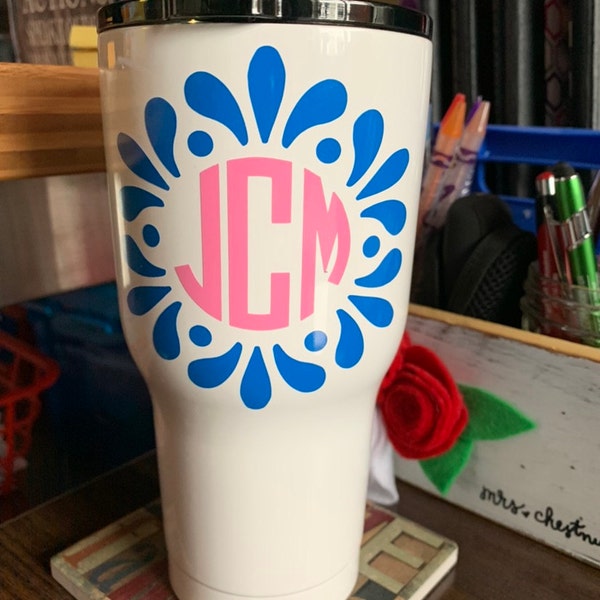 Yeti Monogram Decal - Yeti Decal - Monogram Decal Yeti - Monogram Decal ...