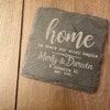 Housewarming Gift, New Home Gift, Wedding Gift, Slate Coasters, Our ...