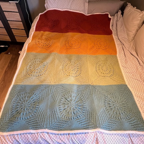CROCHET PATTERN Bliss Afghan - Make to Any Size - PDF Download - Etsy