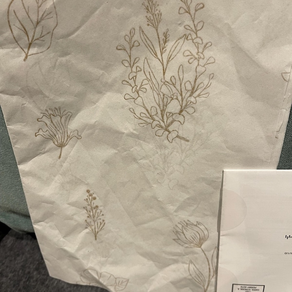 Elegant Floral Pattern Tissue Paper for Gift Wrapping, Eco Friendly ...