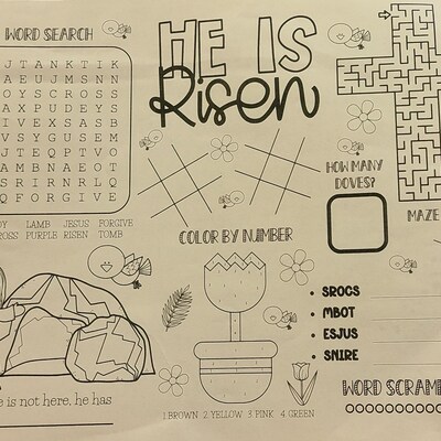 Printable Holy Week Spinner Craft for Kids, Easter Story Wheel ...