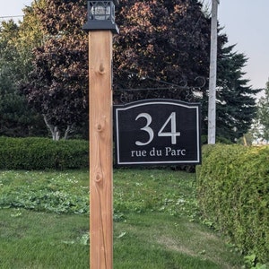 Art Deco Address Sign, House Number Sign, Arts and Crafts House Number ...