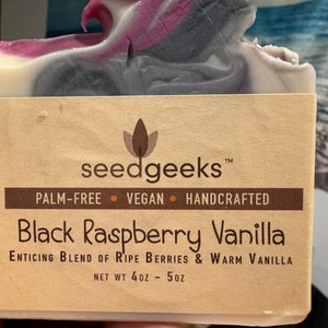 Black Raspberry Vanilla Soap Vegan Soap, Homemade Soap, Handmade Soap ...