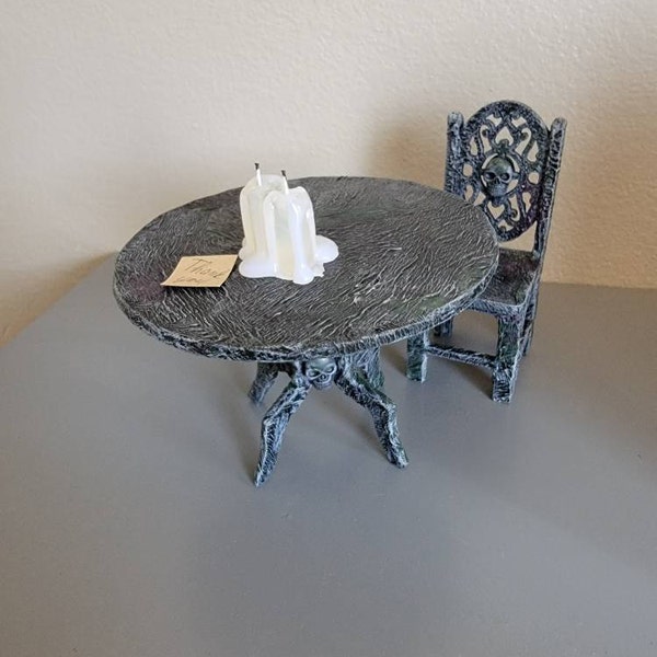 1/6 Scale Haunted Dollhouse Furniture Throne Miniature Chair Gothic ...