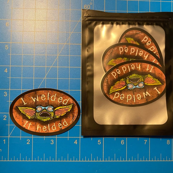 Gremlin Welding Sticker - Etsy