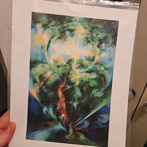 VIRIDITAS : Paper Print Visionary Art Psychedelic Landscape Forest - Etsy
