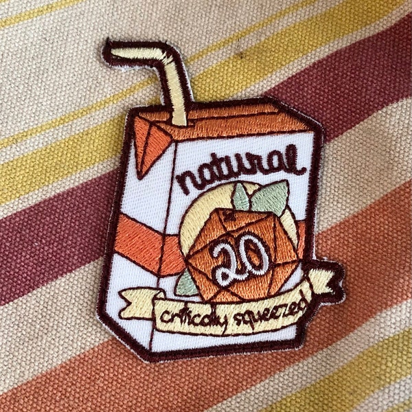 Natural 20 critically Squeezed Patch, DND Patch, Fruit Patch, Juice ...