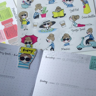 Sticker Set miss Lily Shades - Etsy