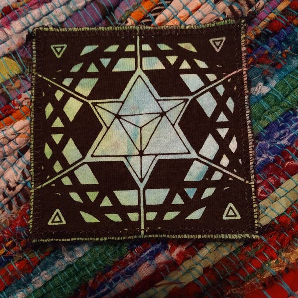 Sacred Geometry Patches Made From Upcycled Tye Dye Tshirts Go Green ...