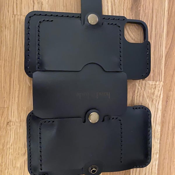 Leather Double Phone Case, Dual Mobile Cover for Work and Personal ...