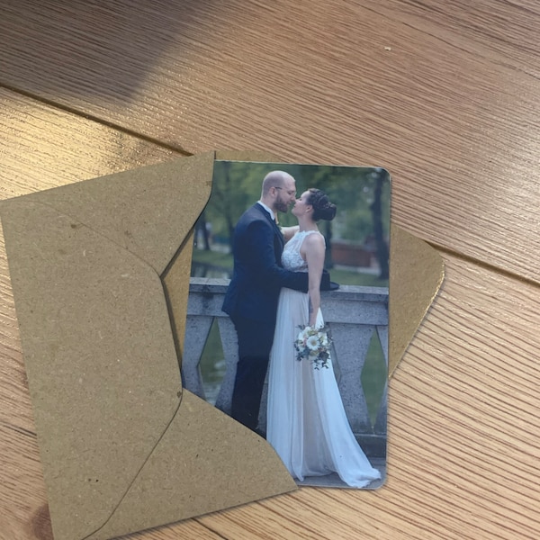 Personalised Photo & Message Plastic Card Keepsake - Etsy
