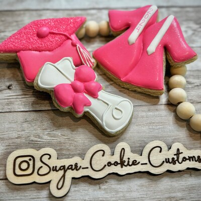 Congrats Grad Hand Lettered Cookie Cutter With or Without Stencil - Etsy