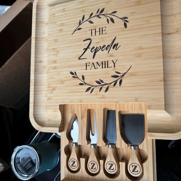 Personalized Retirement Charcuterie Board: Engraved Bamboo Cheese Board ...