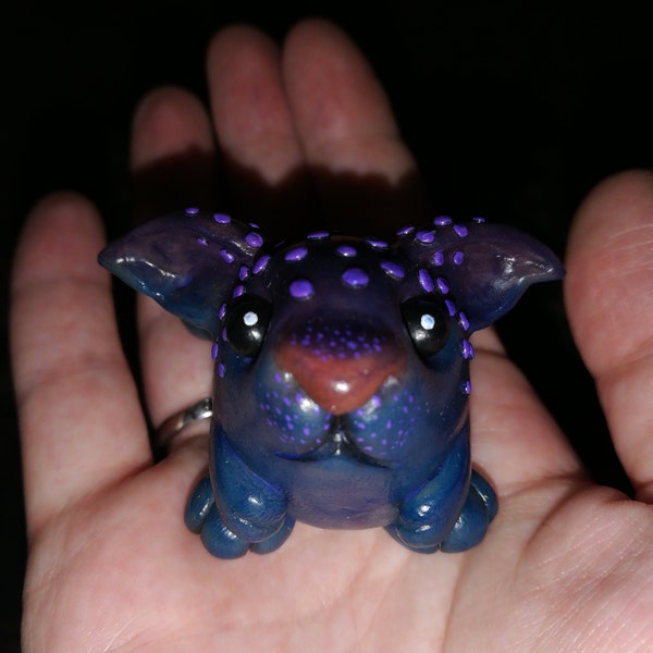 Cartoony Funny Mythical Creature, Adorable Critters Sculpture in Yellow ...