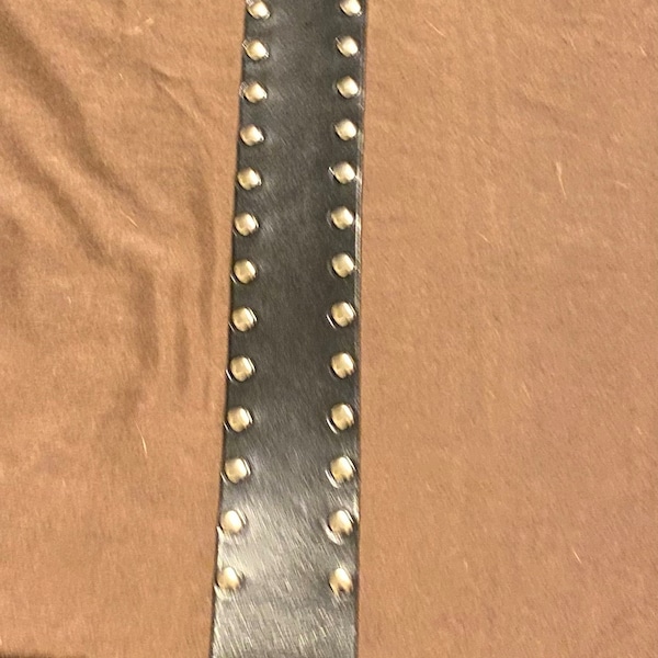 Leather Belt, Riveted Belt, Metal Studded Belt, Full Grain Leather Belt ...