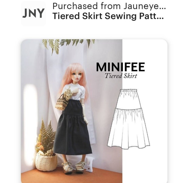BJD Minifee Clothes PDF Pattern, Slim MSD Jumpsuit Sewing Project. Fits ...