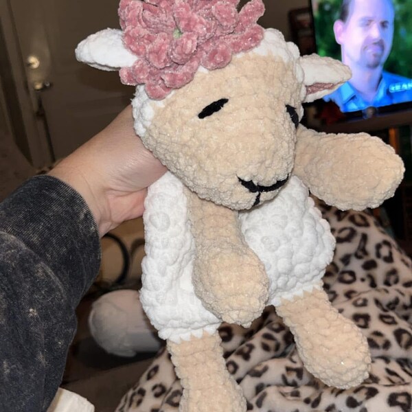 Sleepy Sheep Rag Doll / CROCHET PATTERN / Baby Lovey / Baby Sheep ...