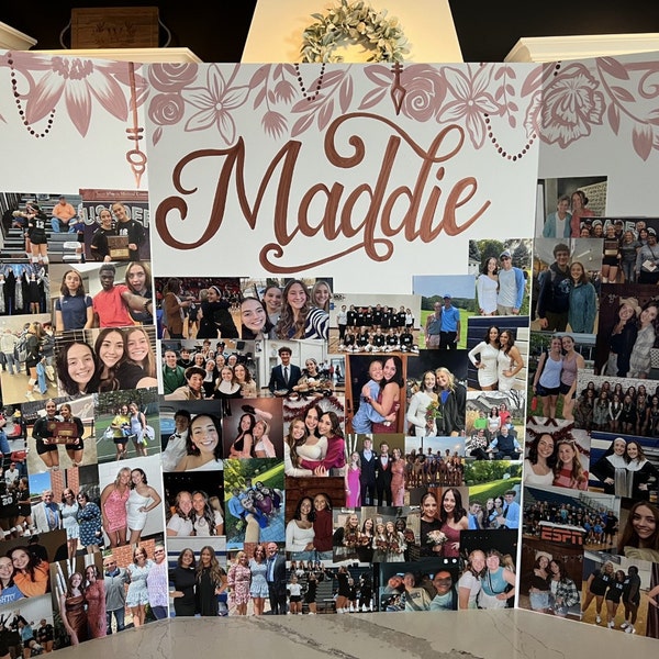 Senior Tri-fold Photo Display Board for Graduation Party Decor - Etsy