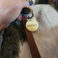 Custom Hand Punched Round Brass Tag Hand Stamped Key Tag Hand Made Key ...