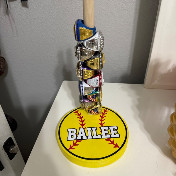 Baseball Ring Display Baseball Ring Holder Trophy Ring Display Custom ...