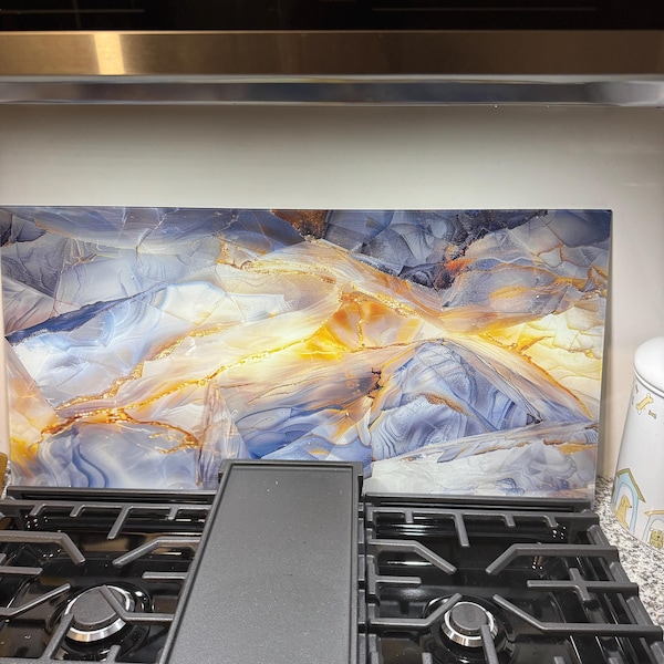 Tempered Glass Backsplash-green Backsplash Tiles-bronze Backsplash ...